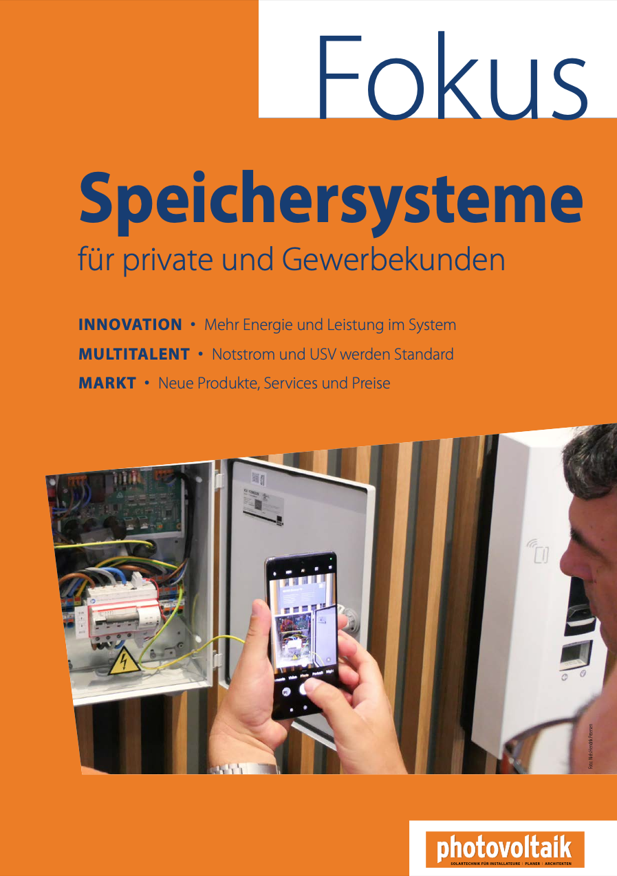 PV FOKUS Solarspeicher, PV4-2025 - PV FOKUS Solarspeicher